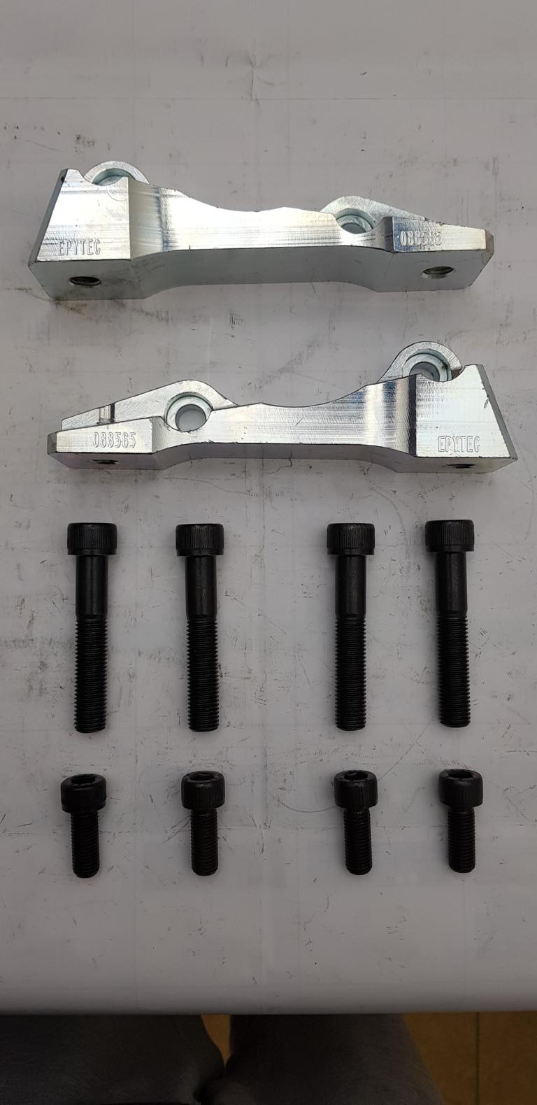 Lancia Delta brake conversion to Porsche 996 brake system